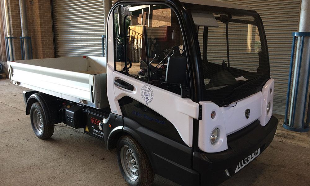 Going green with our new electric tipper | University Parks